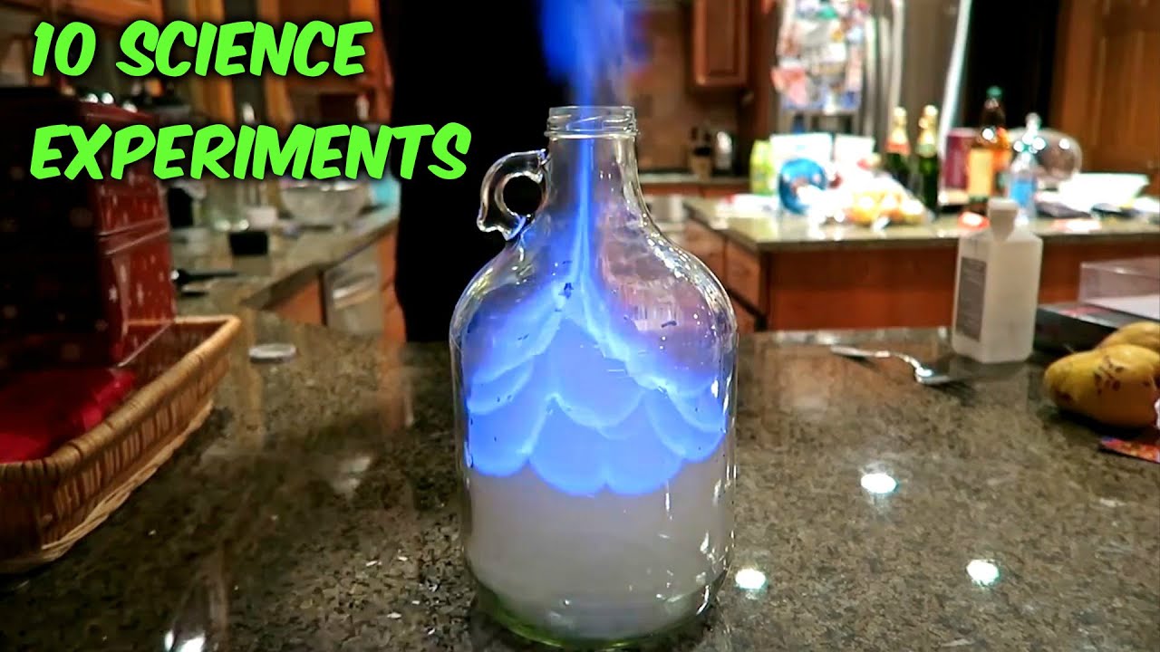 10 Awesome Science Experiments Compilation Youtube
