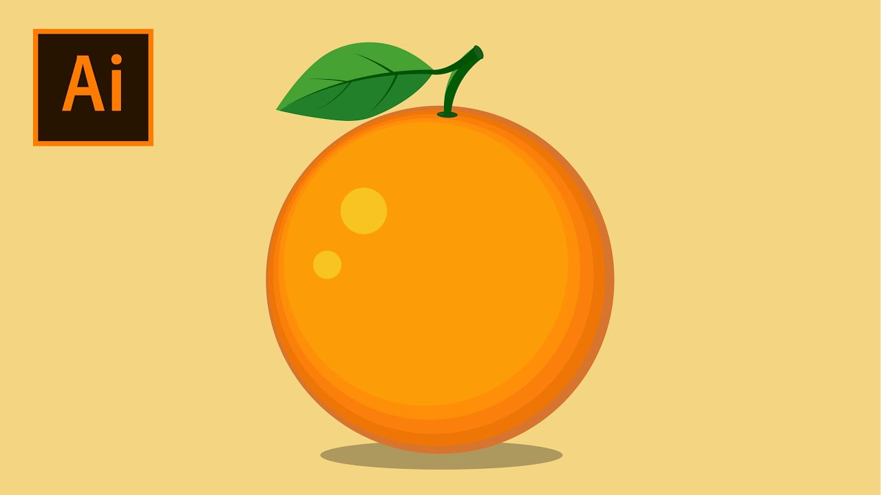 How To Create An Orange Fruit Orange Vector Art Adobe Illustrator