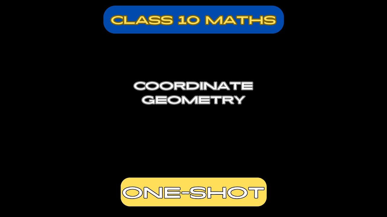 Coordinate Geometry Youtube