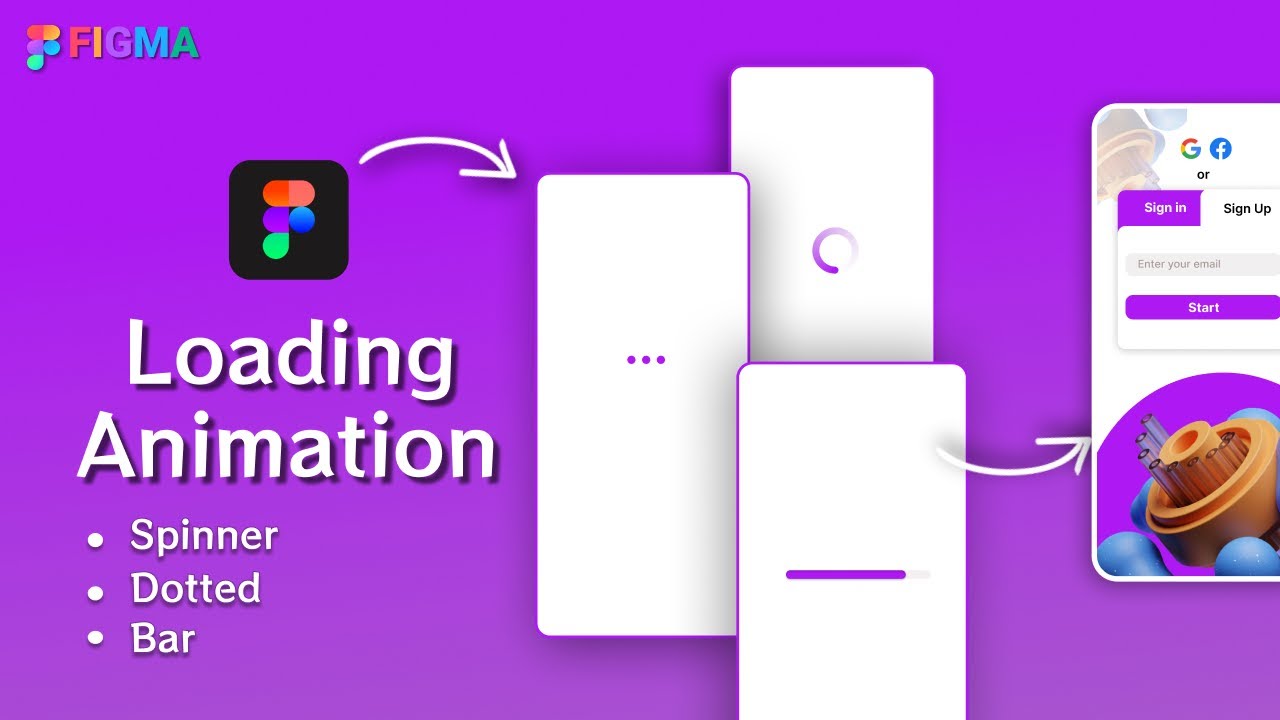Figma Basic Loading Animation In Figma Figma Loading Animation Youtube