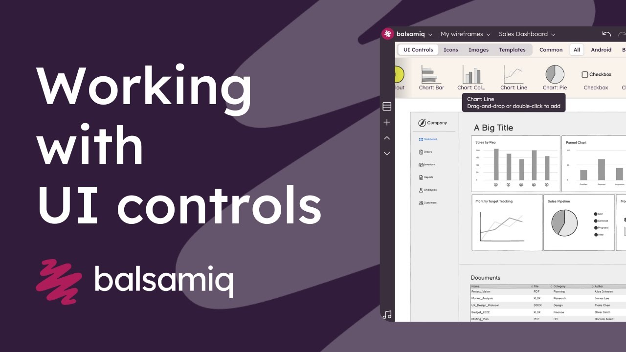 How To Work With Ui Controls In Balsamiq Youtube