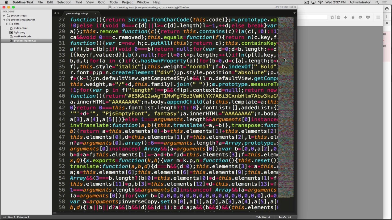 Using Processingjs Youtube