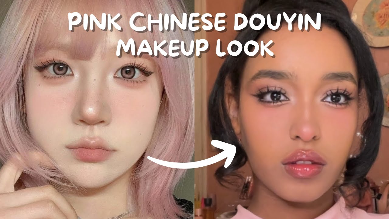 Pink Chinese Douyin Makeup Tutorial On Brown Skin Youtube