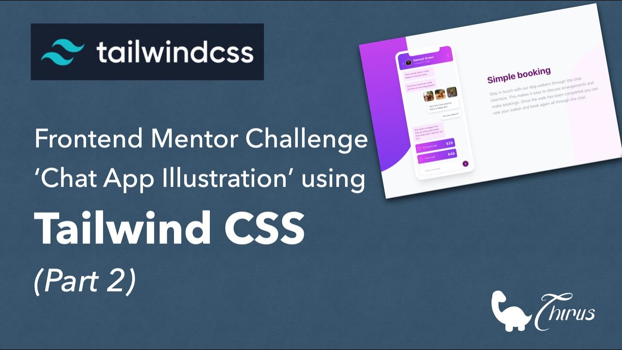 Frontend Mentor Chat App Illustration Challenge Using Tailwind Css