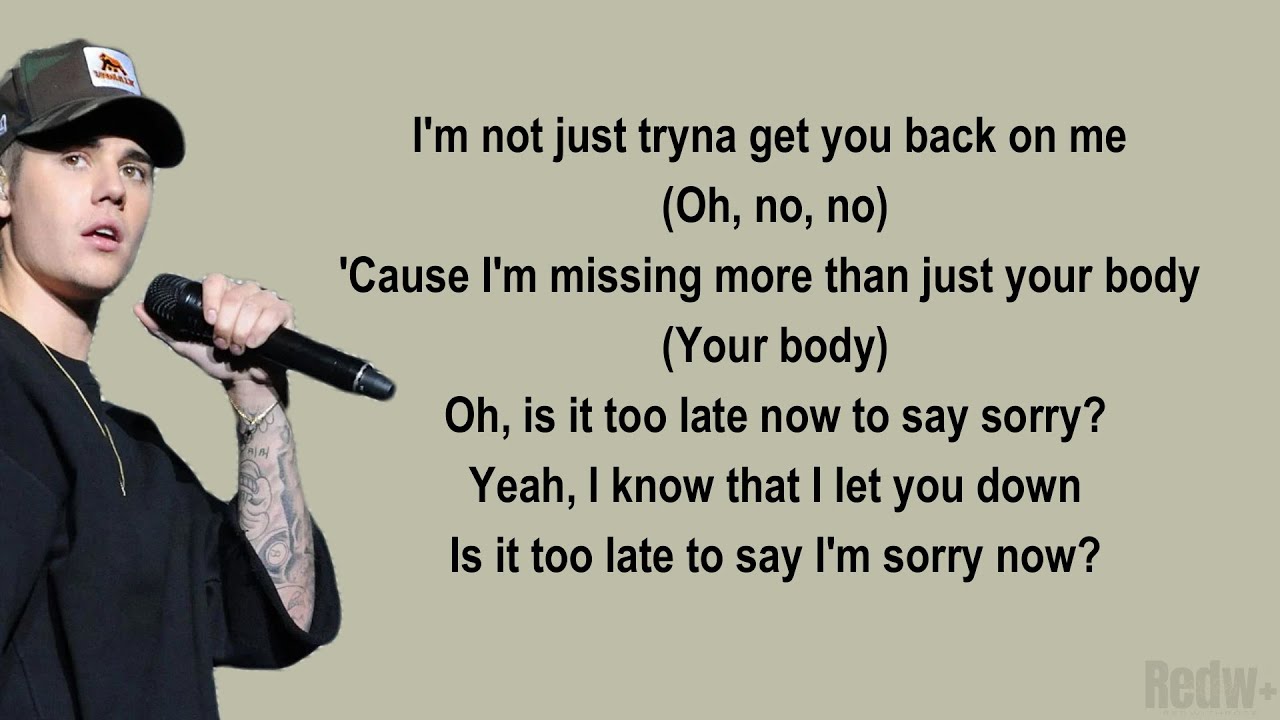 Justin Bieber Sorry Lyrics Youtube