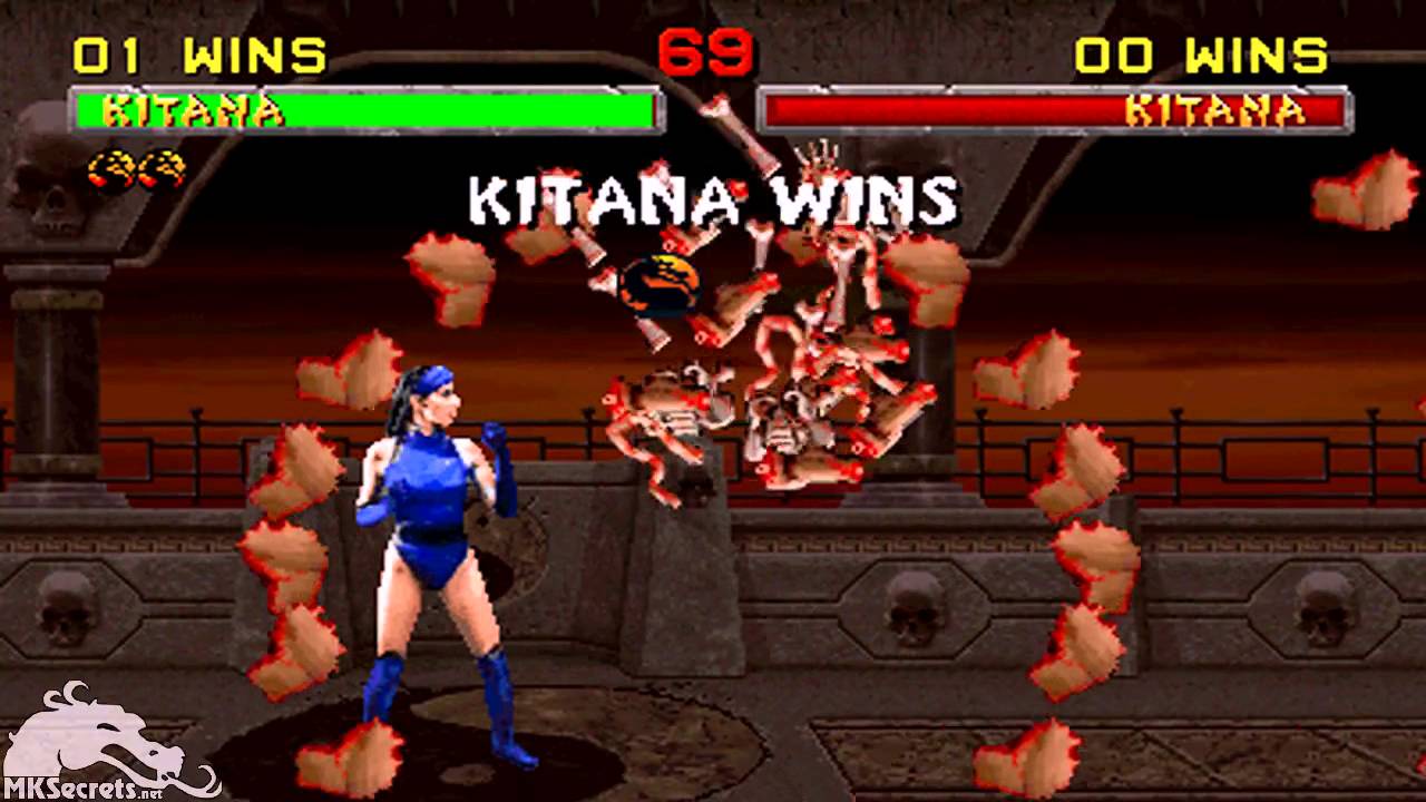 Mortal Kombat Ii Kitana Fatality Kiss Of Death Youtube