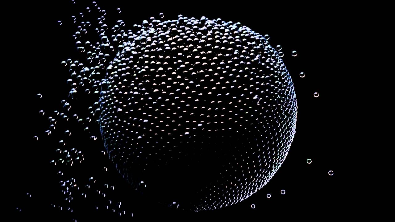 Mass Physics Simulation In C4d 75 000 Particles Youtube
