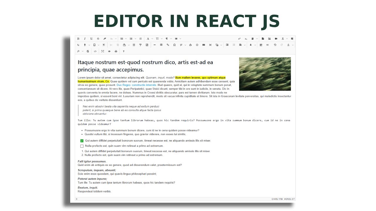 How To Create Editor In React Js Youtube