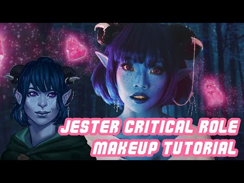 Jester Lavorre Critical Role Cosplay Makeup Tutorial Dinny Grayson