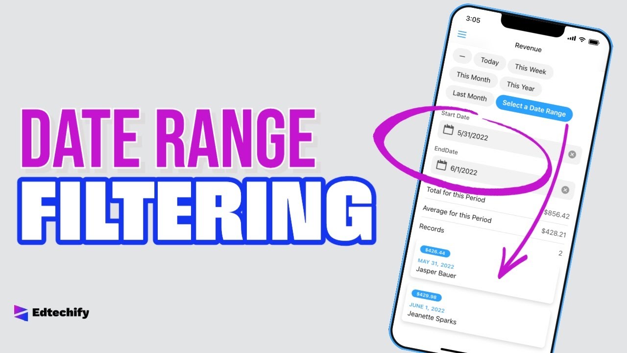 Glide Dynamically Filter Your Data By Date Range Part 2 Youtube