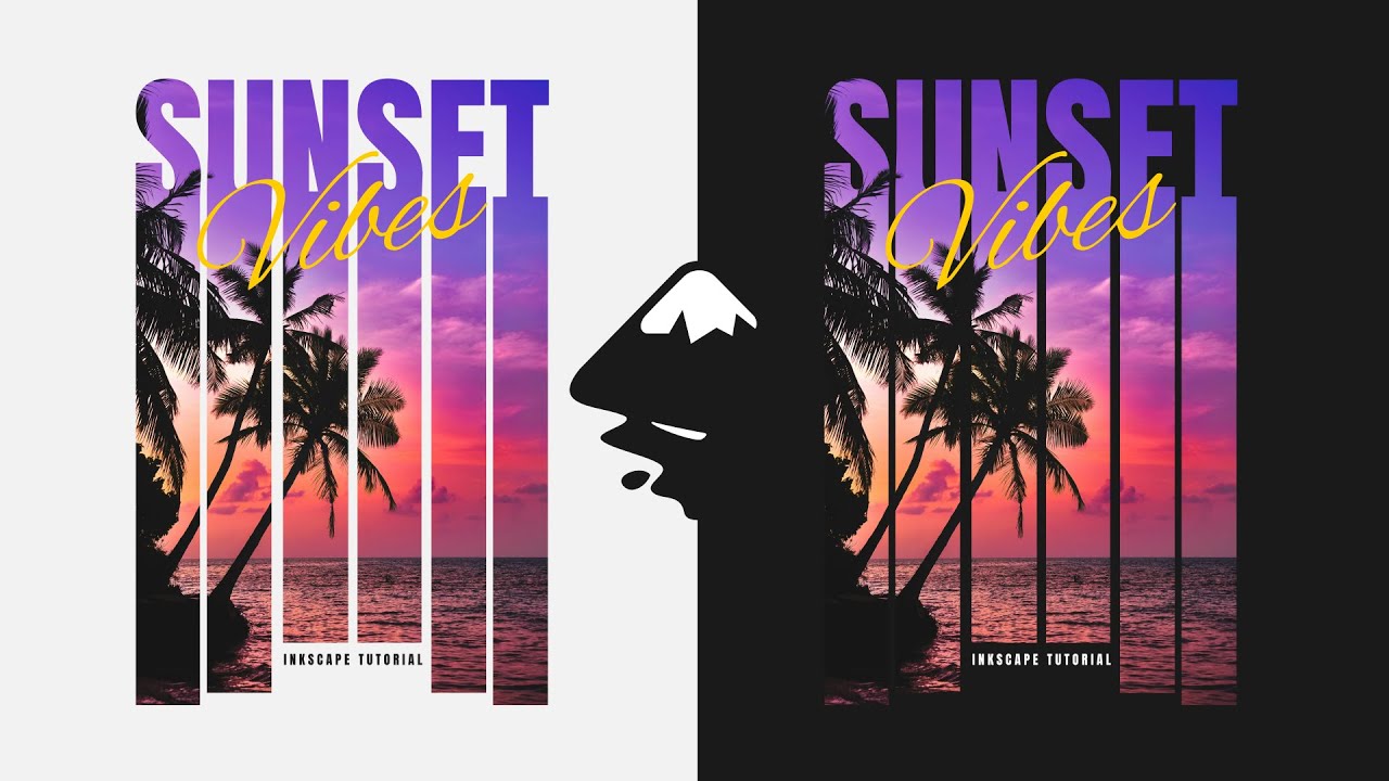 Poster Design With Text Masking Inkscape Tutorial Youtube