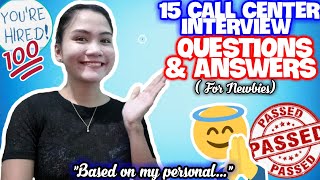 15 Call Center Interview Questions And Answers For Newbies 2025 Part 2 ...