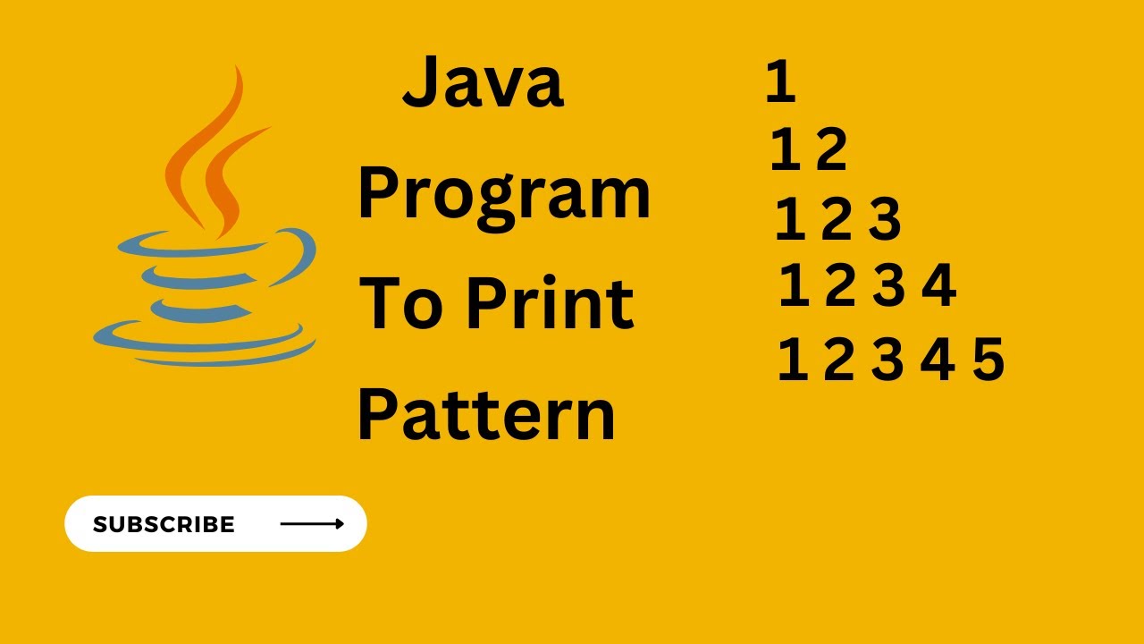Java Program To Print Pattern Youtube