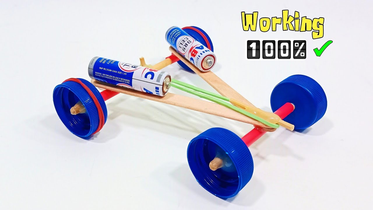 Super Fast Mini Carвђјпёџ How To Make A Rubber Band Car Rubber Band