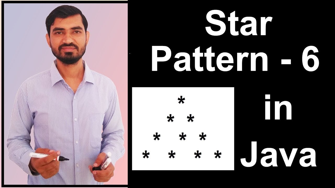 Star Pattern 6 Program Logic In Java By Deepak Youtube
