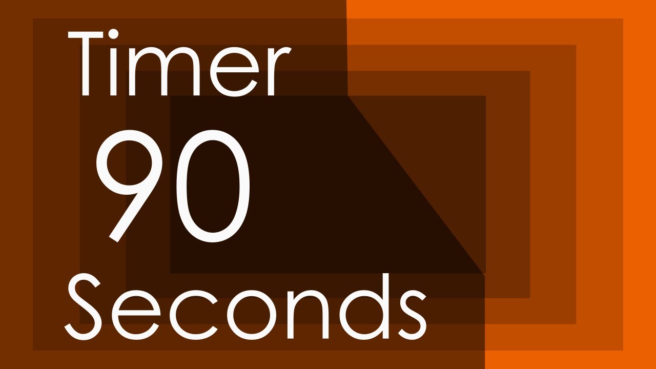 90 Seconds Timer Countdown Youtube