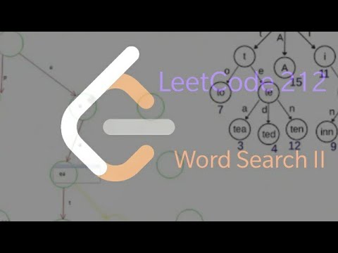 Word Search Ii Leetcode 212 Youtube