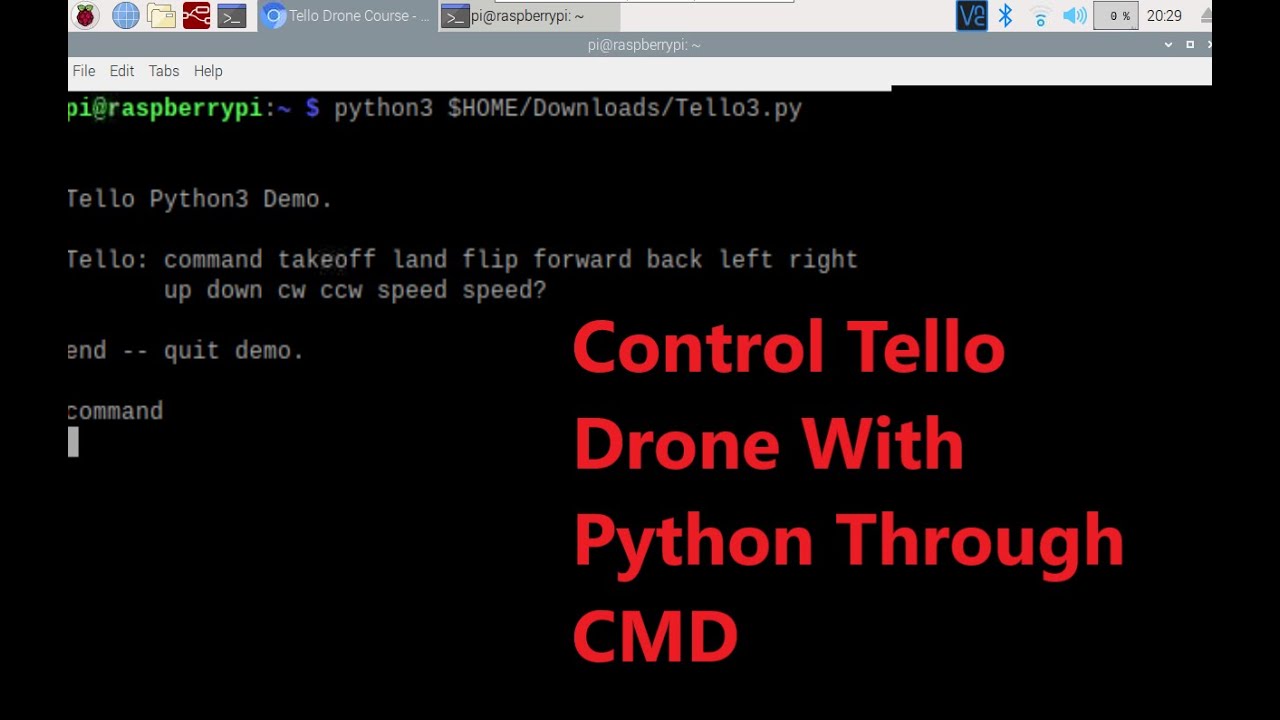 Control Tello Drone With Python Youtube