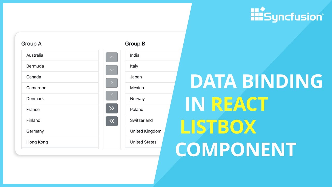 Data Binding In React Listbox Component Youtube