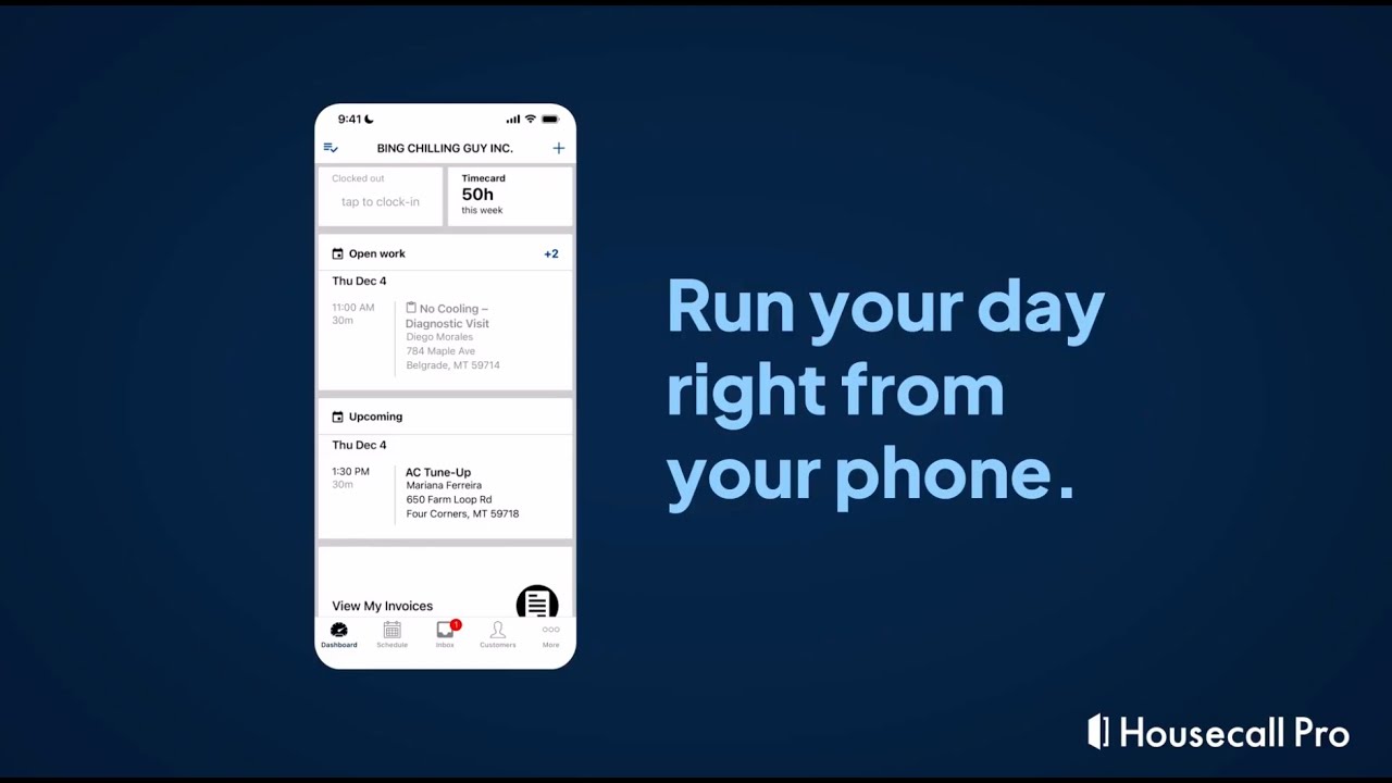 Housecall Pro Mobile App Overview 2026 Run Jobs Track Time And Get
