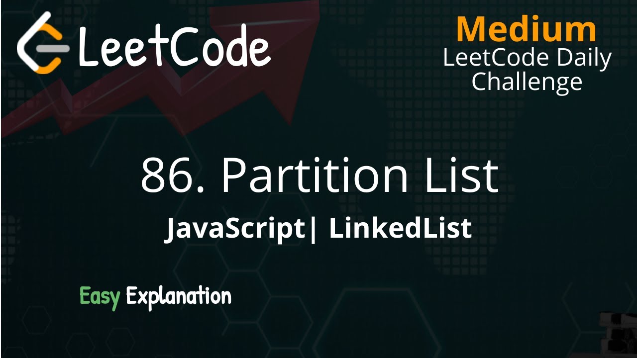 86 Partition List Leetcode Daily Challenge Linkedlist Youtube