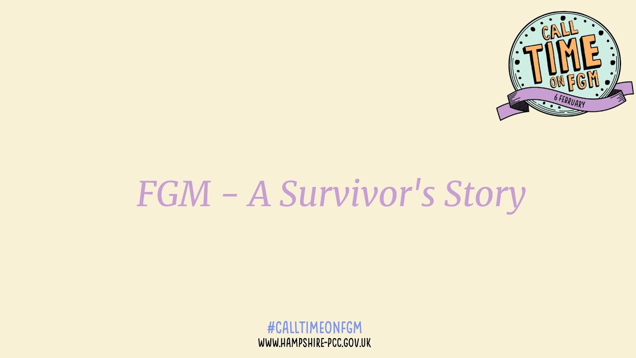 Fgm Survivor Story Youtube