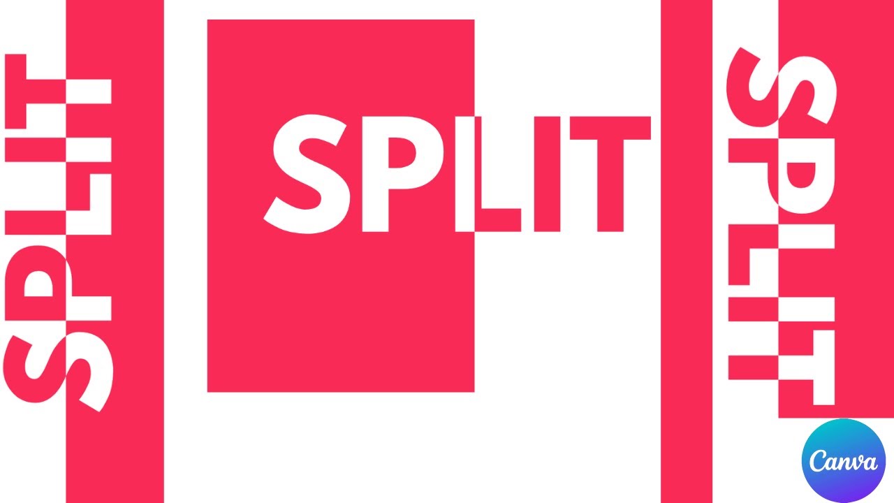How To Create A Split Colour Text Effect In Canva Canva Tutorial
