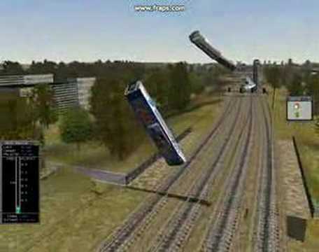 Microsoft Train Simulator Acela Crash Youtube