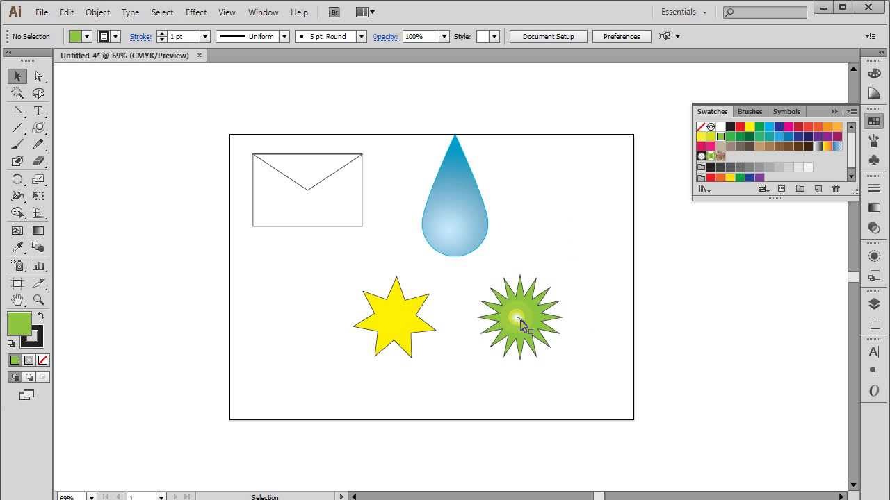 How To Draw Shapes In Illustrator Youtube