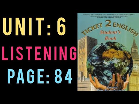Ticket To English 1 Unit 6 Listening Page 84 Englishell1 Youtube