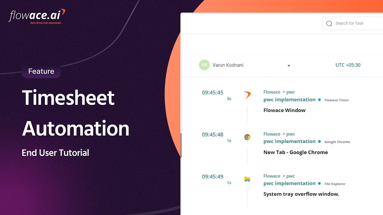 Timesheet Automation End User Tutorial Flowace Ai Youtube