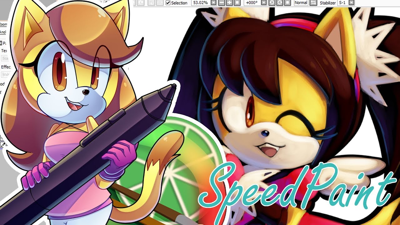 Honey The Cat Speedpaint Youtube