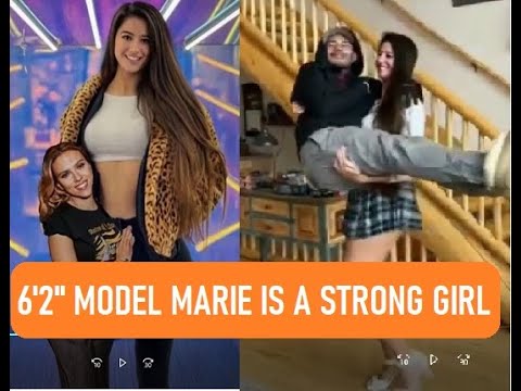 6 2 Tall Model Marie Temara Is A Strong Girl Youtube