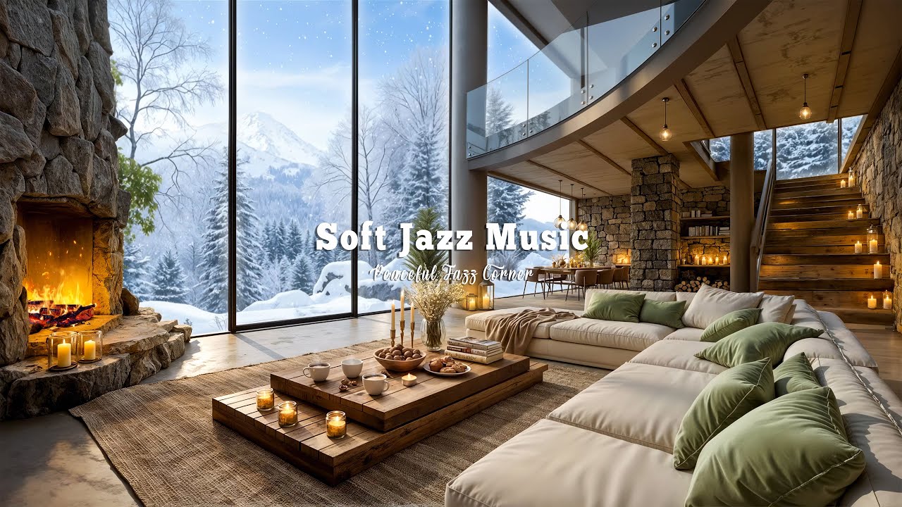 Cozy Morning Living Room Ambience With Soft Jazz Music Relaxing Jazz