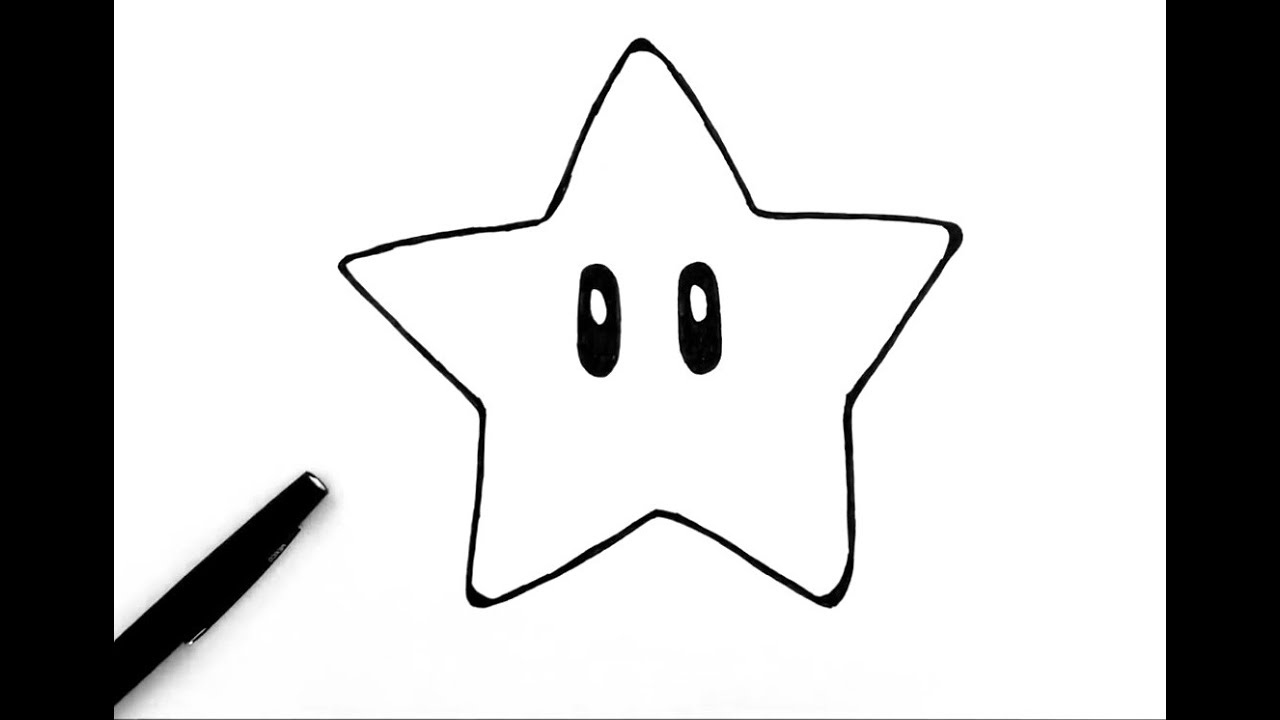 Comment Dessiner Une Etoile Mario Youtube