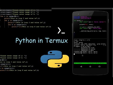 Run Python In Termux Youtube