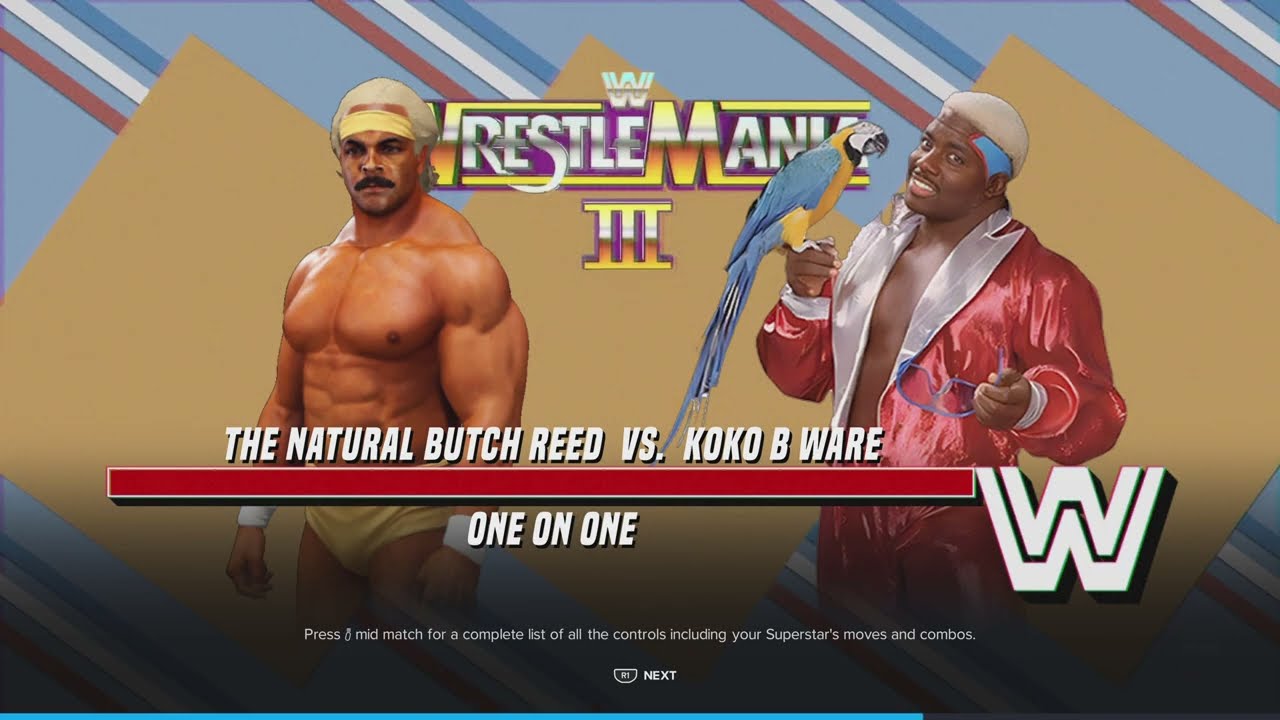 Butch Reed Vs Koko B Ware Wrestlemania 3 Wwe 2k24 Youtube