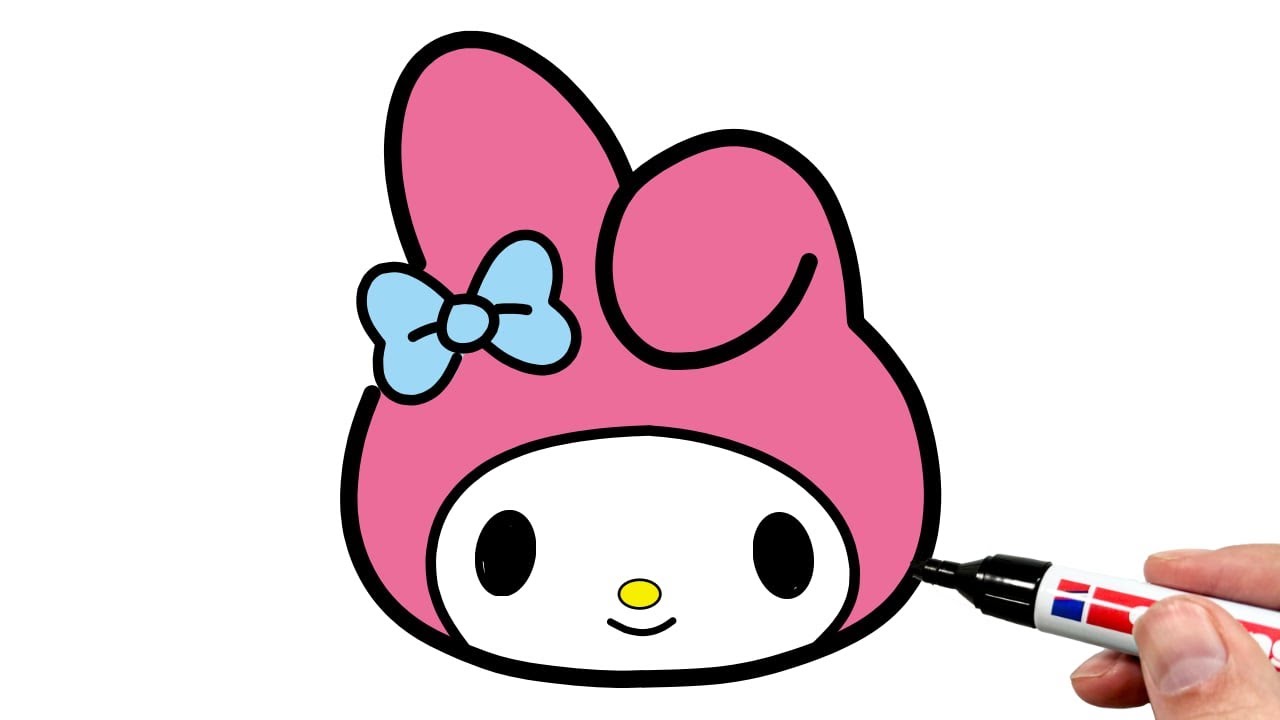 How To Draw My Melody Head Youtube