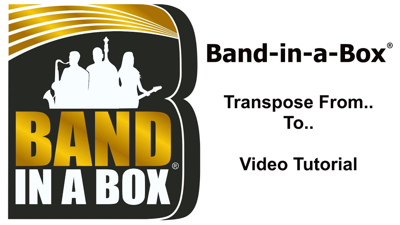 Band In A Box Transpose From To Tutorial Youtube