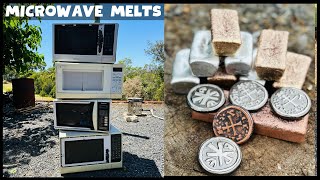 Microwave Meltdown Copper Bronze Cast Iron Casting Asmr Metal Melting ...
