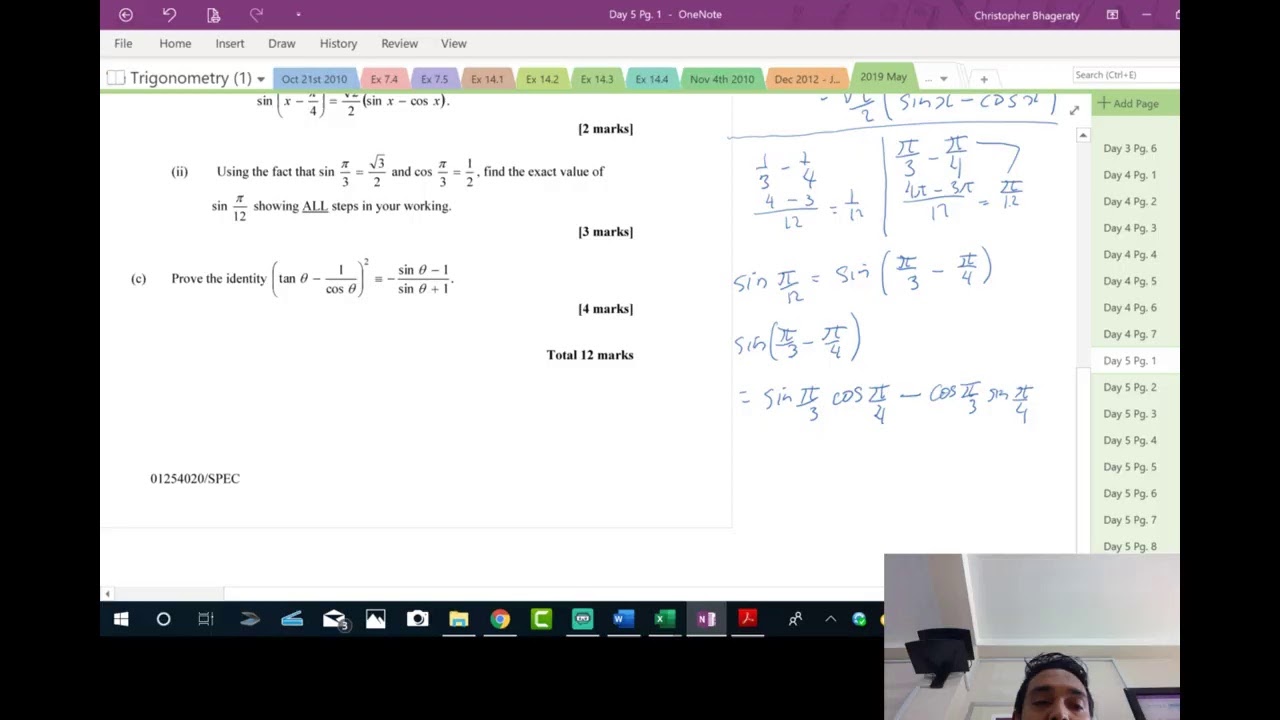 Csec Add Maths Trig Expansions Live Stream Part 1 Youtube