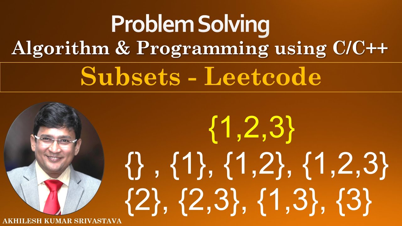 Subsets Leetcode Problem Solving Youtube