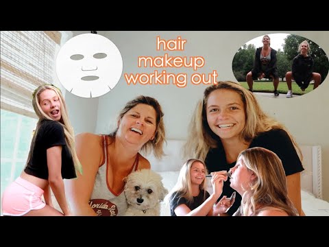 Glow Up With Me And My Mom For Fall Hair Makeup Face Masks Working