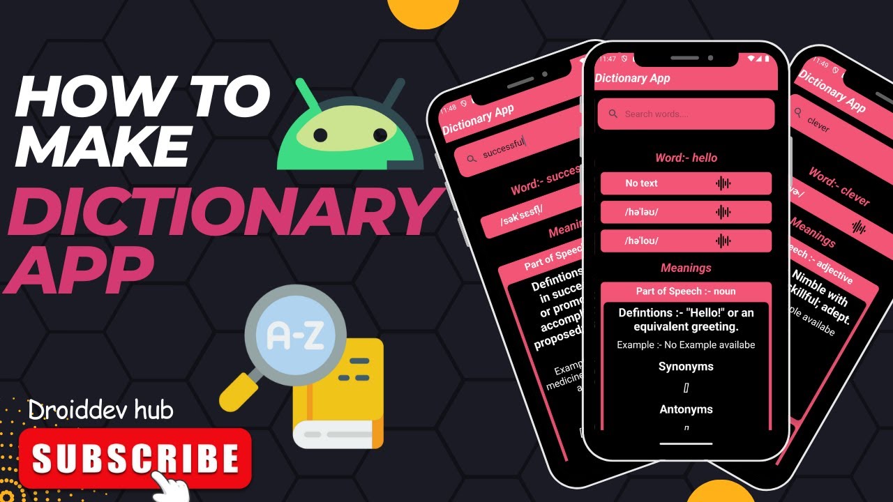 How To Make A Dictionary App In Android Studio 2024 Rest Api Java