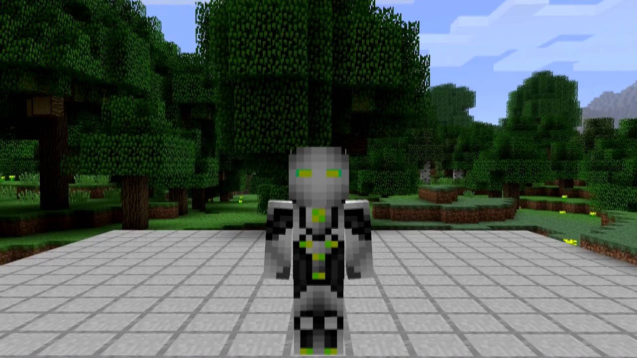 Neon Cyborg Minecraft Skin Spotlight Youtube