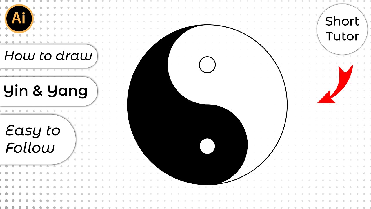 How To Draw Yin Yang Illustrator