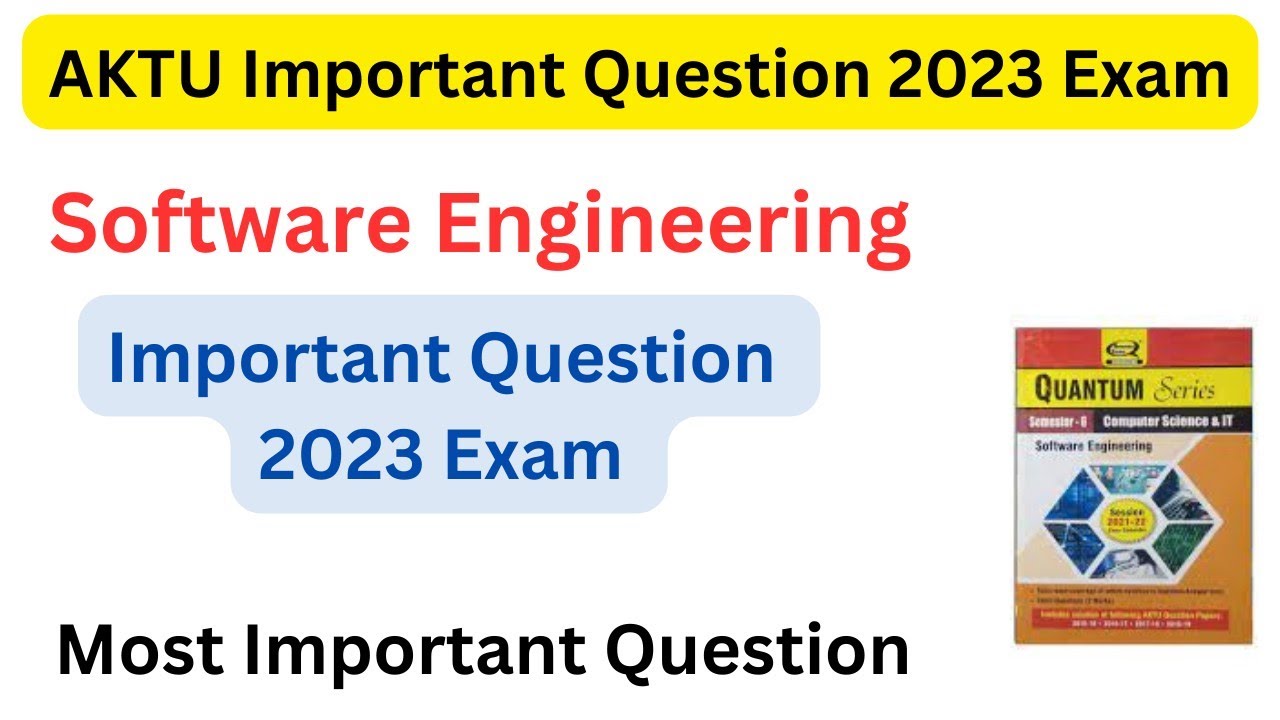 Software Engineering Important Questions 20 Important Questions