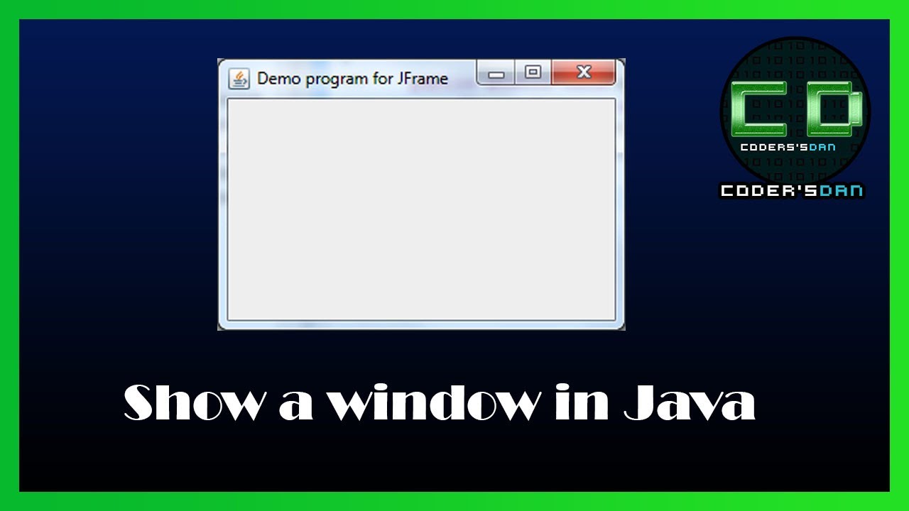 Java Game Programming Part 1 The Window Youtube