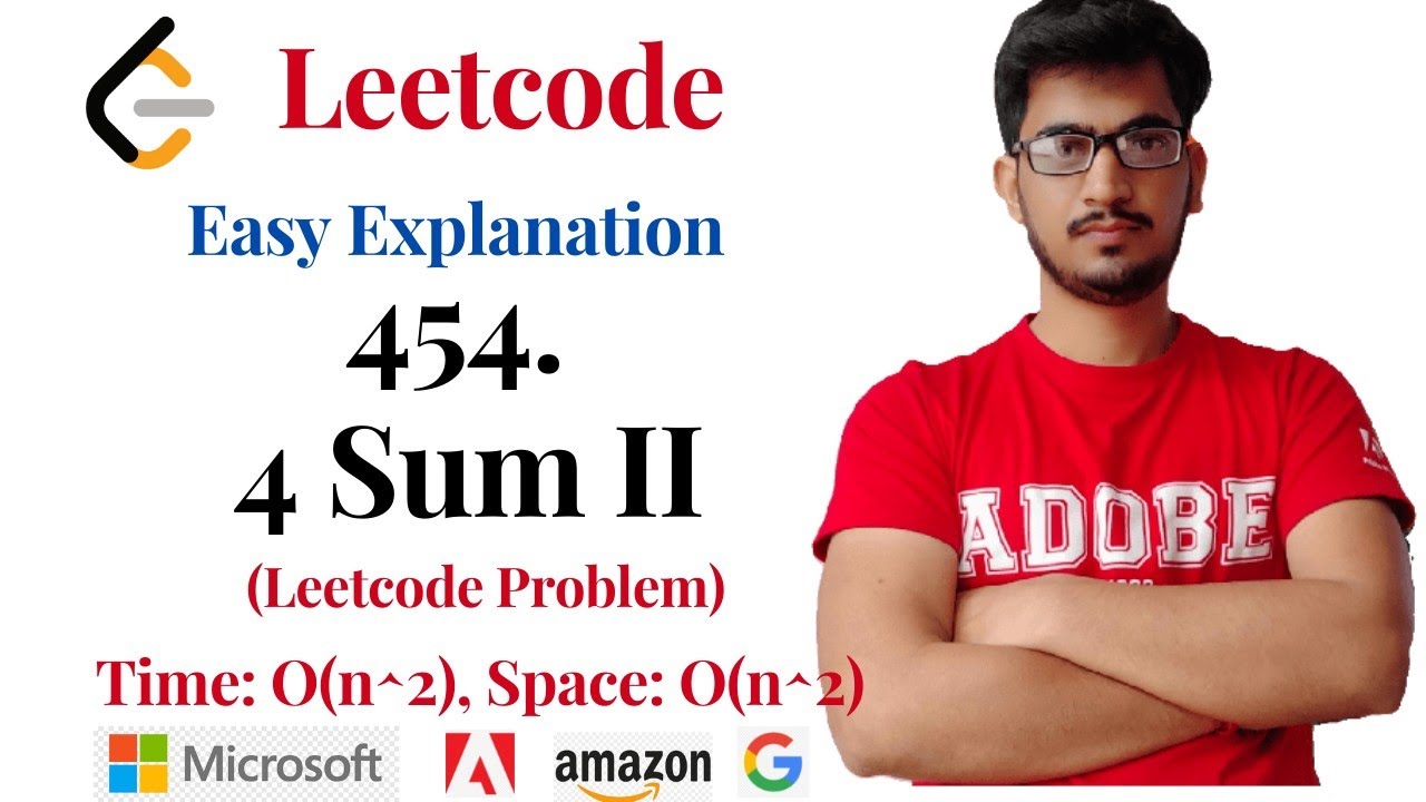 454 4sum Ii Leetcode Problem Youtube