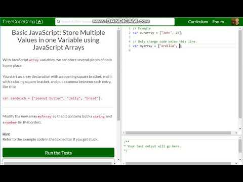Basic Javascript Store Multiple Values In One Variable Using Javascript